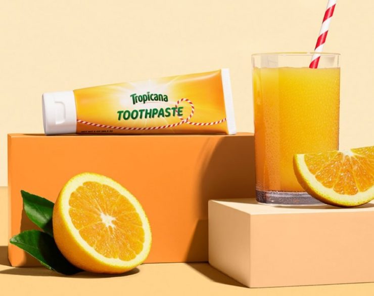 Would you try this orange-flavored toothpaste from Tropicana? - Garage