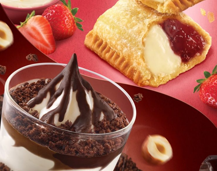 Craving for sweets? Strawberry Cheese Pie and Choco Hazelnut Sundae are ...